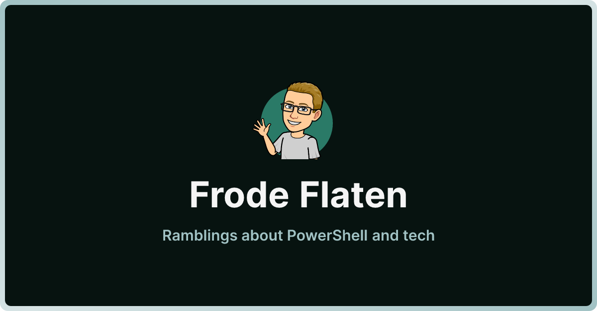About me - Frode Flaten